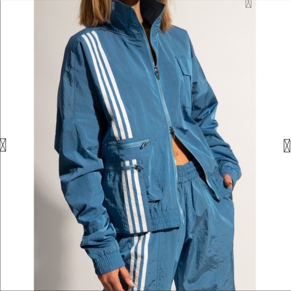 IVY PARK | Jackets & Coats | Ivy Park Icy Collection Blue Nylon Track ...